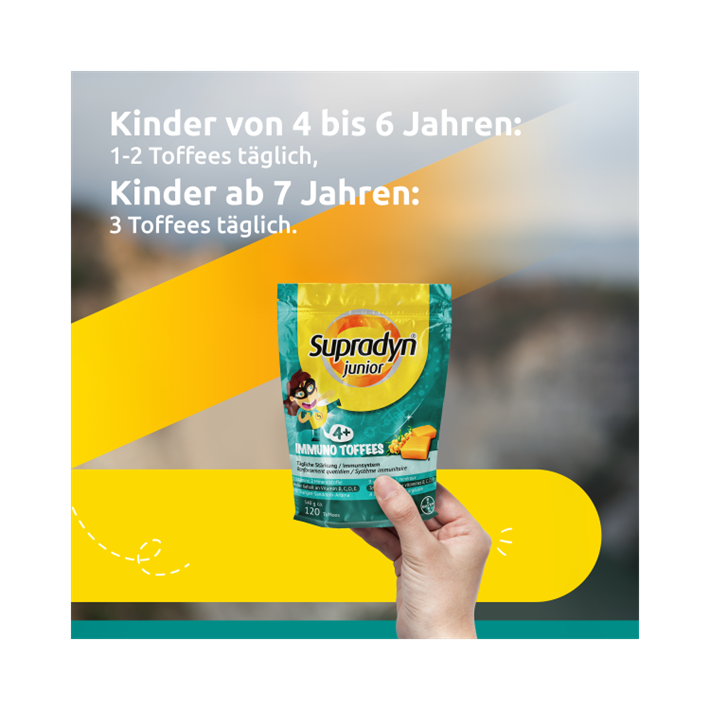 Supradyn® junior Immuno Toffees |Unterstützung des Immunsystems